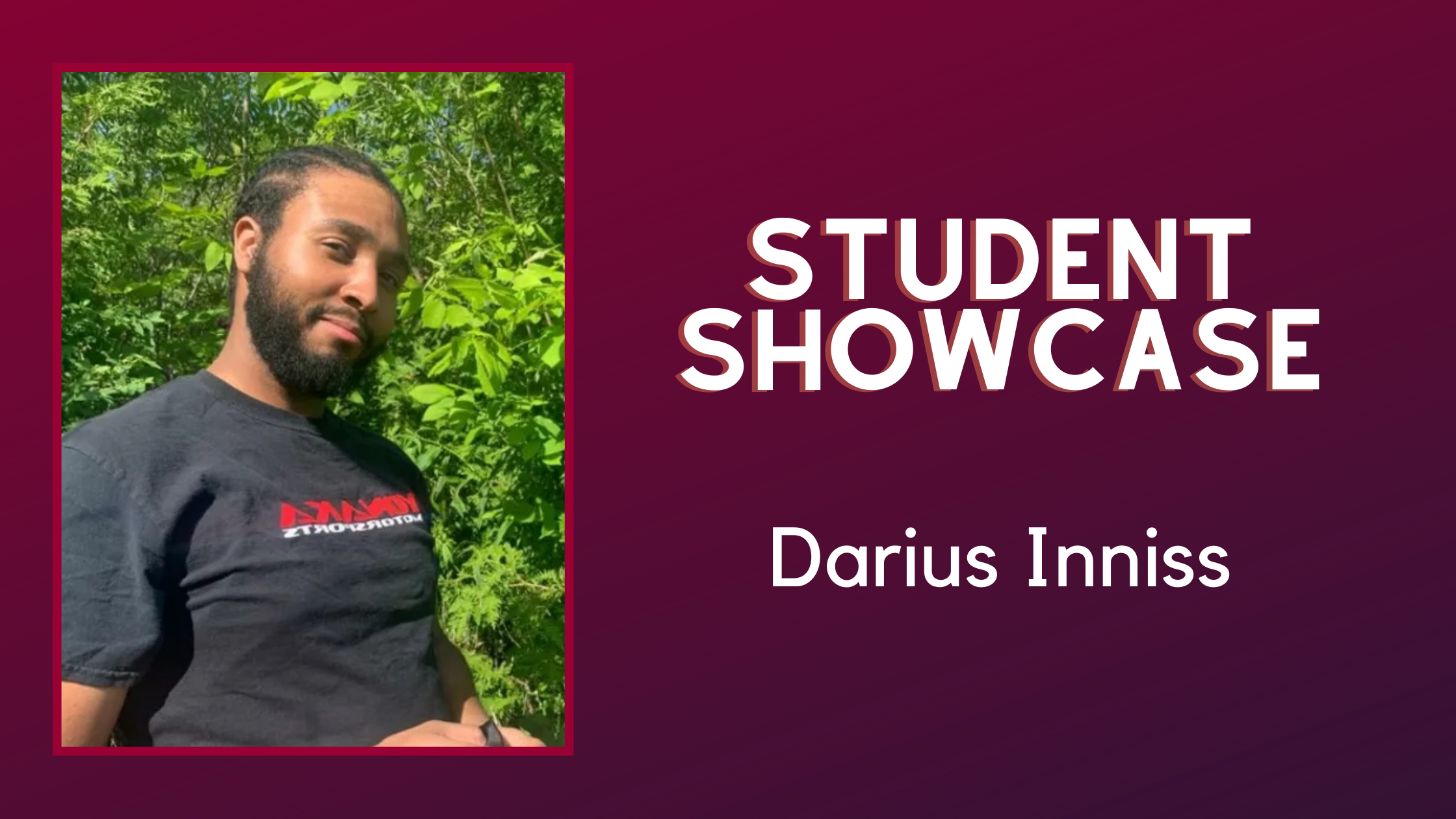 Darius Inniss - Student Showcase | SONAMI